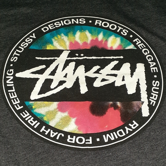 Stussy | Tops | Stussy Surf Reggae Jah Tye Die Logo Shirt Tee New York ...